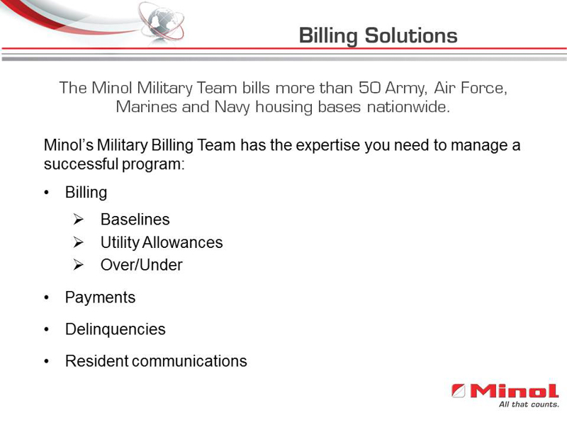 Minol USA - Military Housing